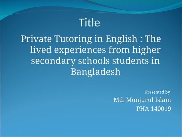 Phd Thesis PPT first seminar prsentation.ppt