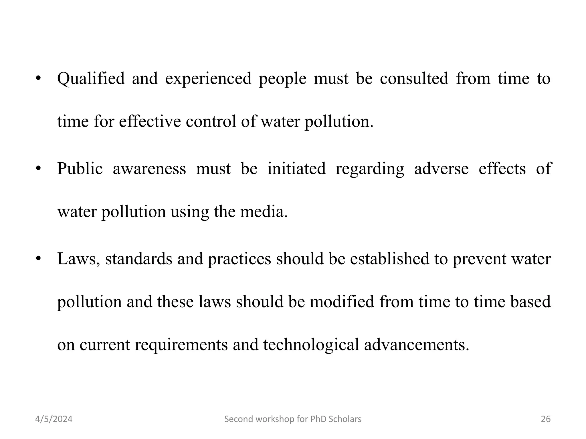 water pollution an overview and control and awareness | PPT