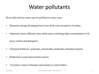 water pollution an overview and control and awareness | PPT