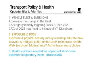 Health Impacts of Transport Policy | PDF | Automotive Industry | Industries