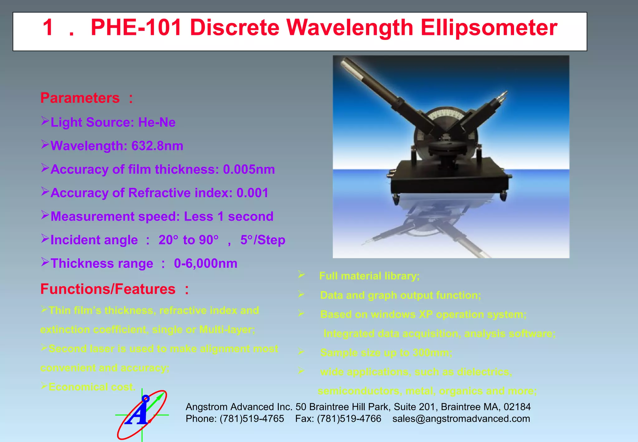 PHE Ellipsometer | PPT