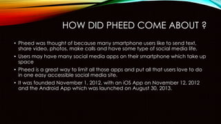Pheed project | PPTX
