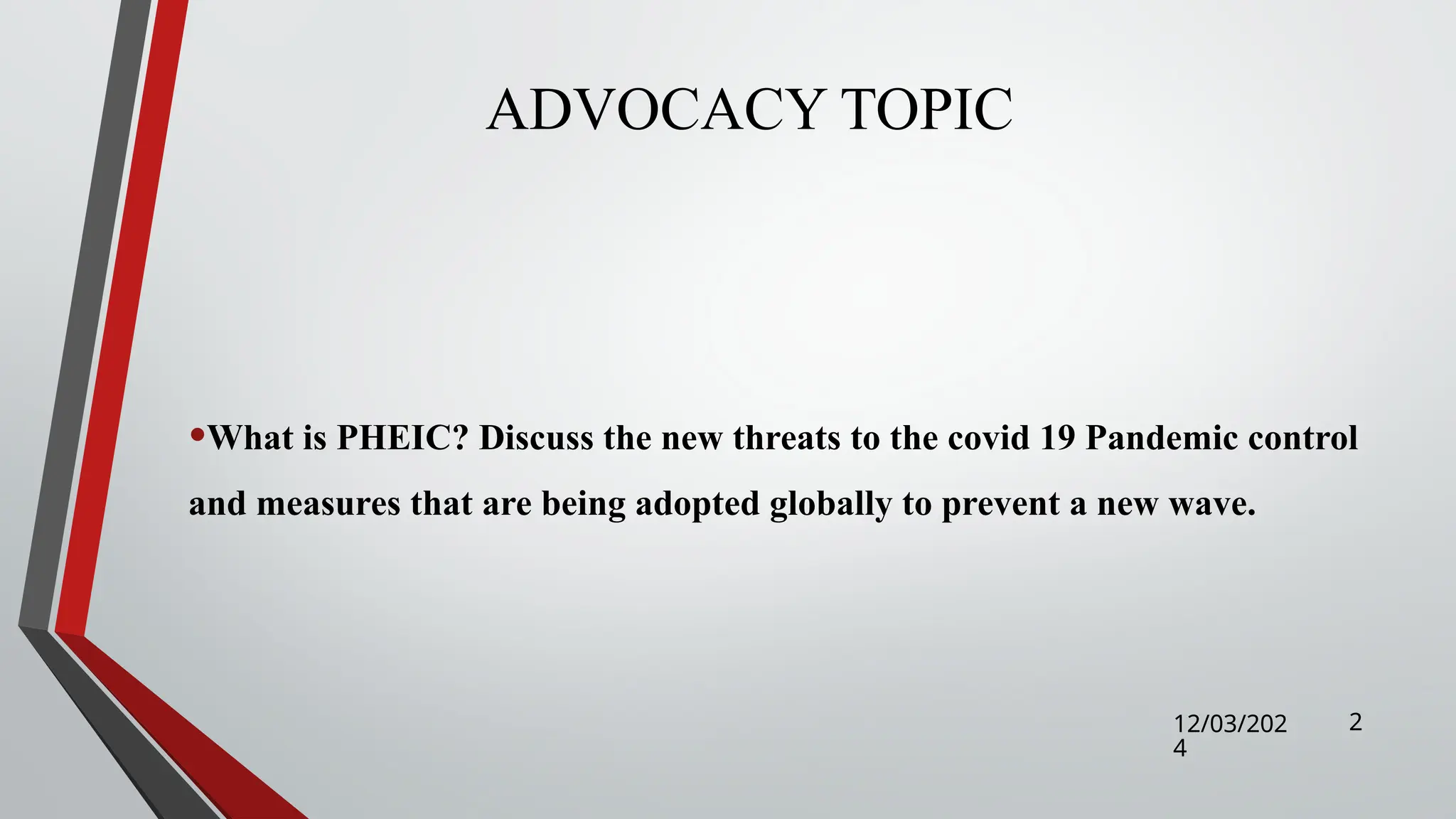 PHEIC AND COVID 19 PANDEMIC CONTROL.pptx