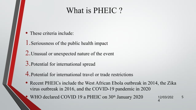 PHEIC AND COVID 19 PANDEMIC CONTROL.pptx