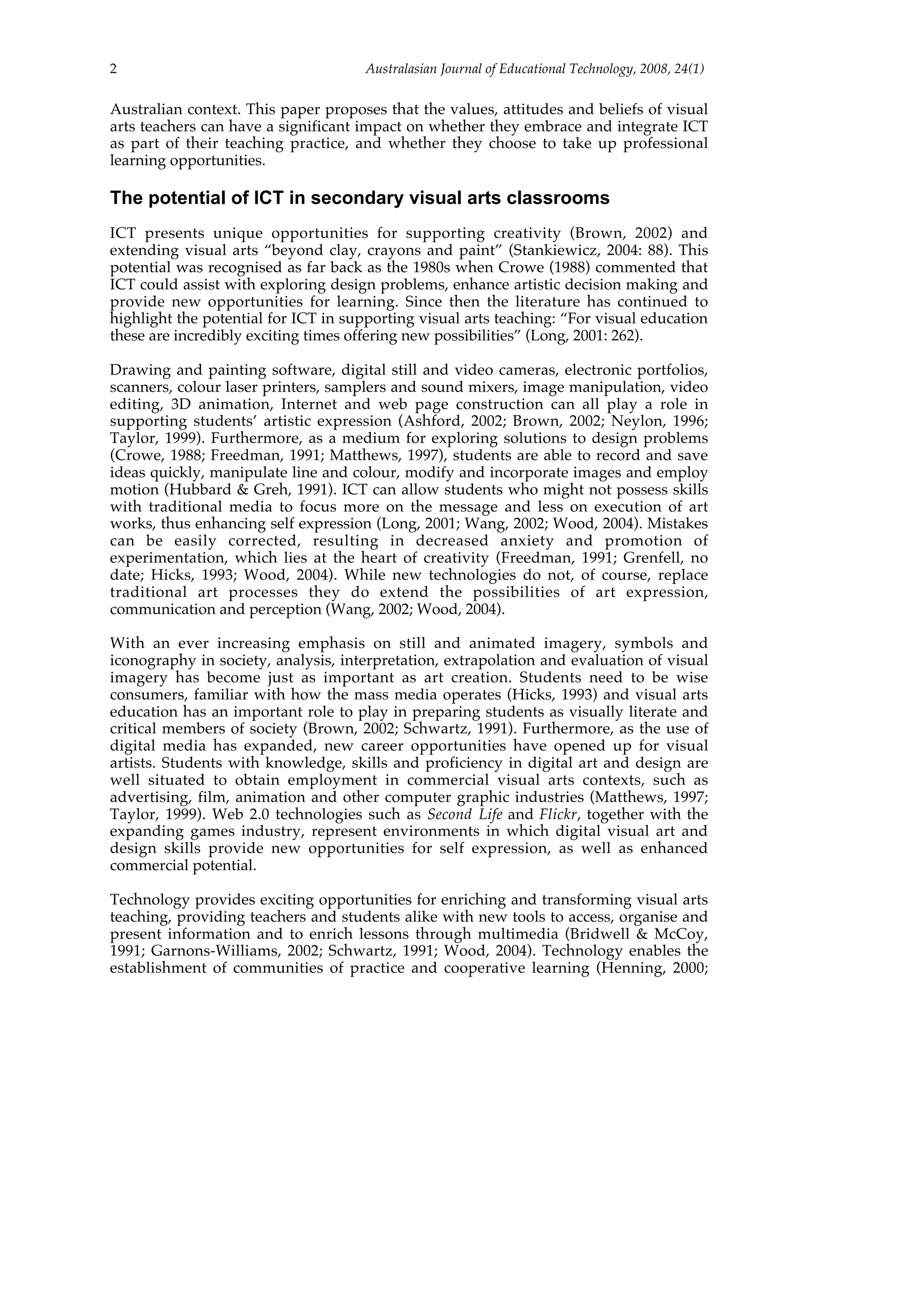 ICT in Arts Education | PDF