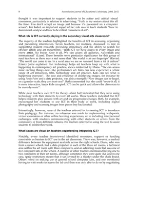 ICT in Arts Education | PDF