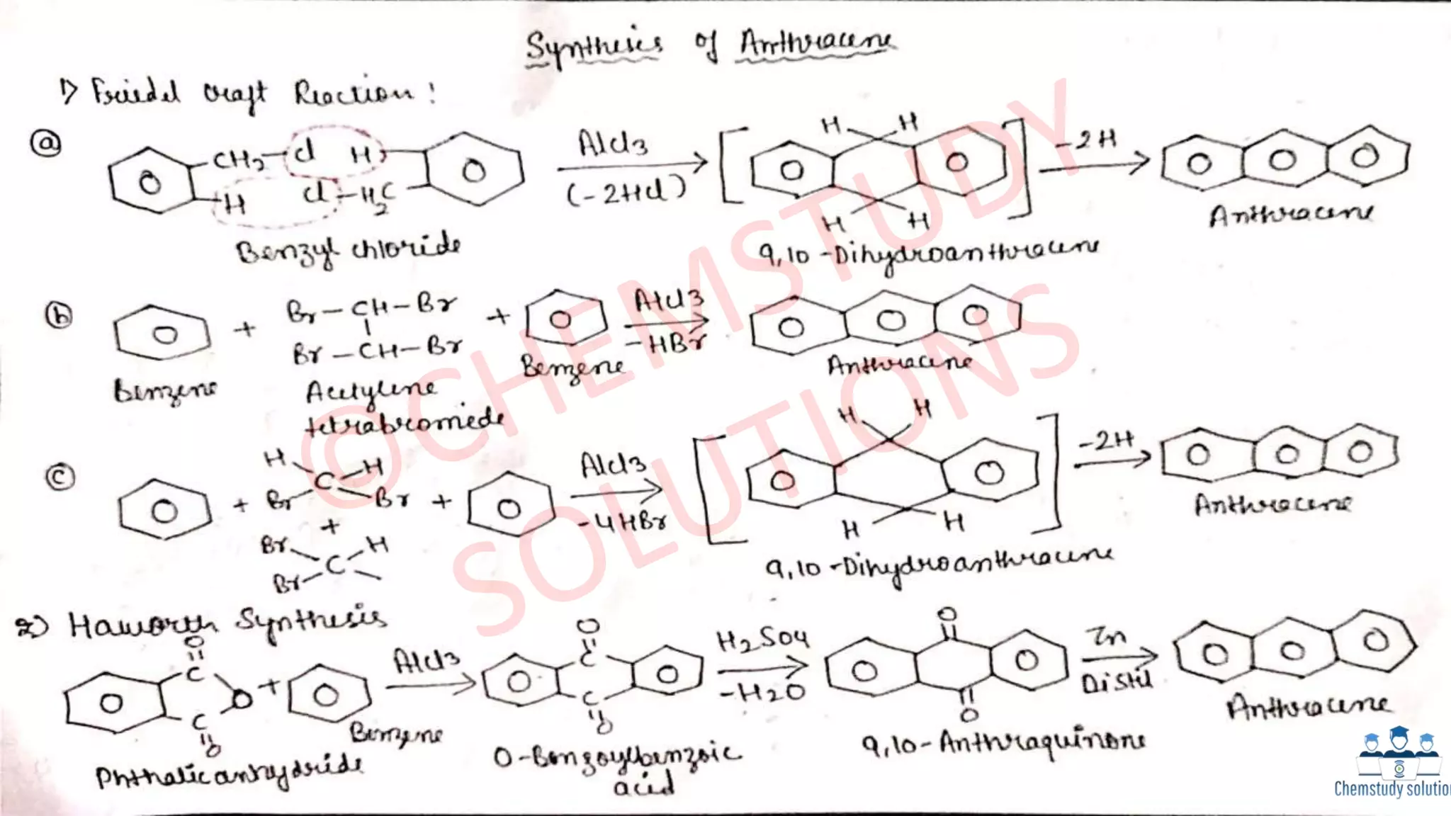 POC|| Unit -IV|| Polynuclear Hydrocarbons||Synthesis||Reaction||Use ...