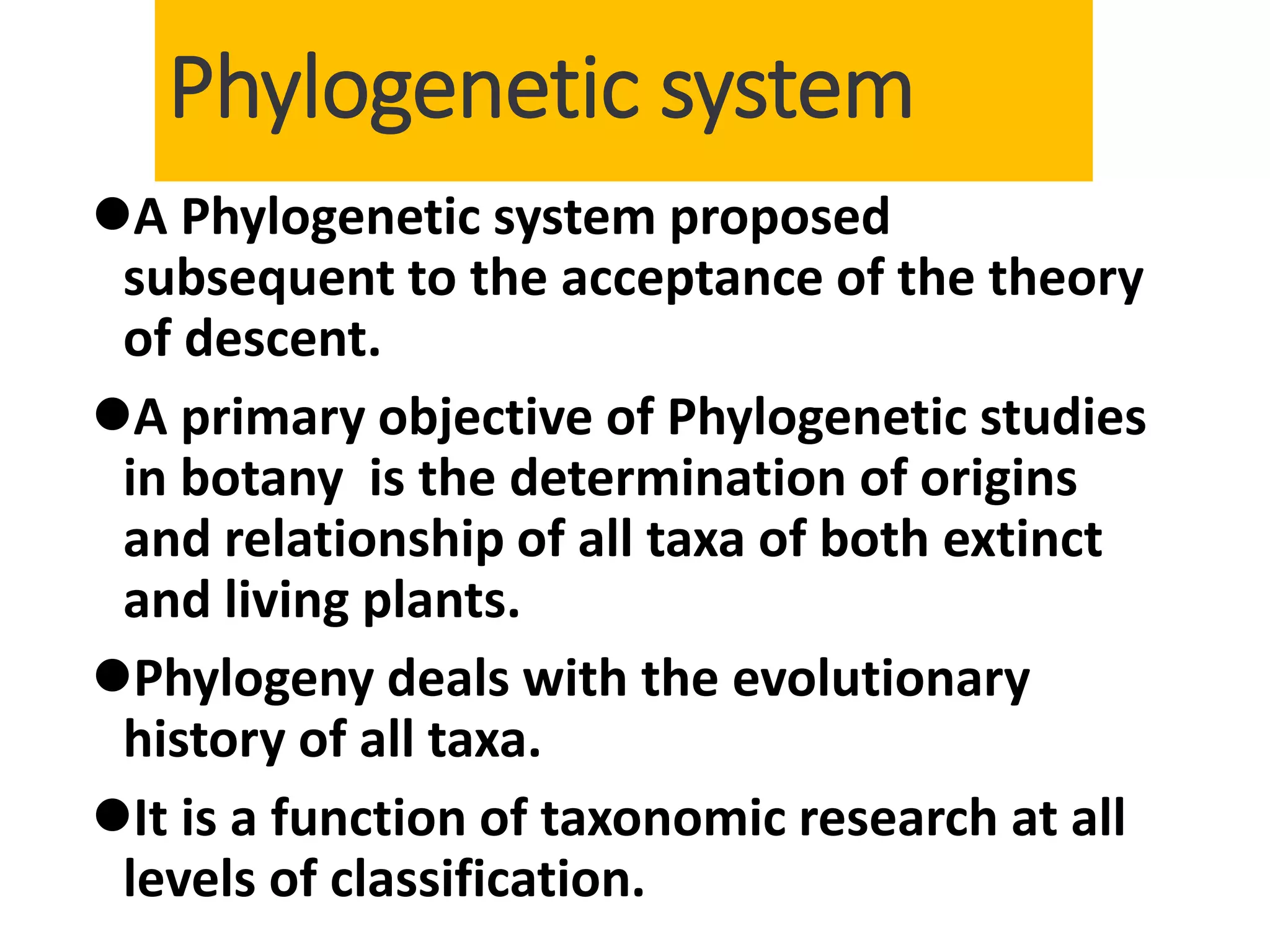Phenetic versus phylogenetic systems | PPTX