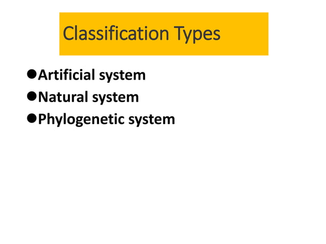 Phenetic versus phylogenetic systems | PPTX