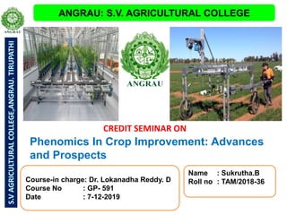 Phenomics in crop improvement | PPTX