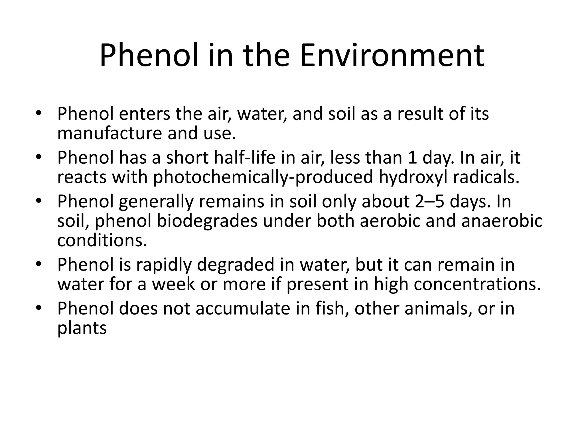 Phenol | PPTX | Chemistry | Science
