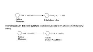 Phenol 3rd sem B. pharm (Introduction, synthesis, properties (Physical ...