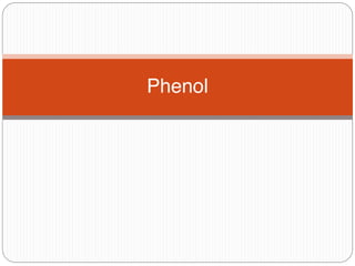 Phenol organic chemistry for pharmacy students | PDF