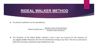 Phenol Coefficient | PPTX