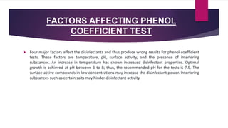Phenol Coefficient | PPTX