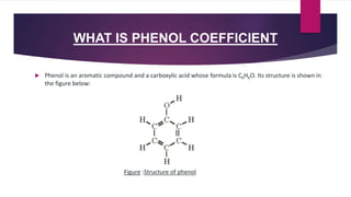 Phenol Coefficient | PPTX
