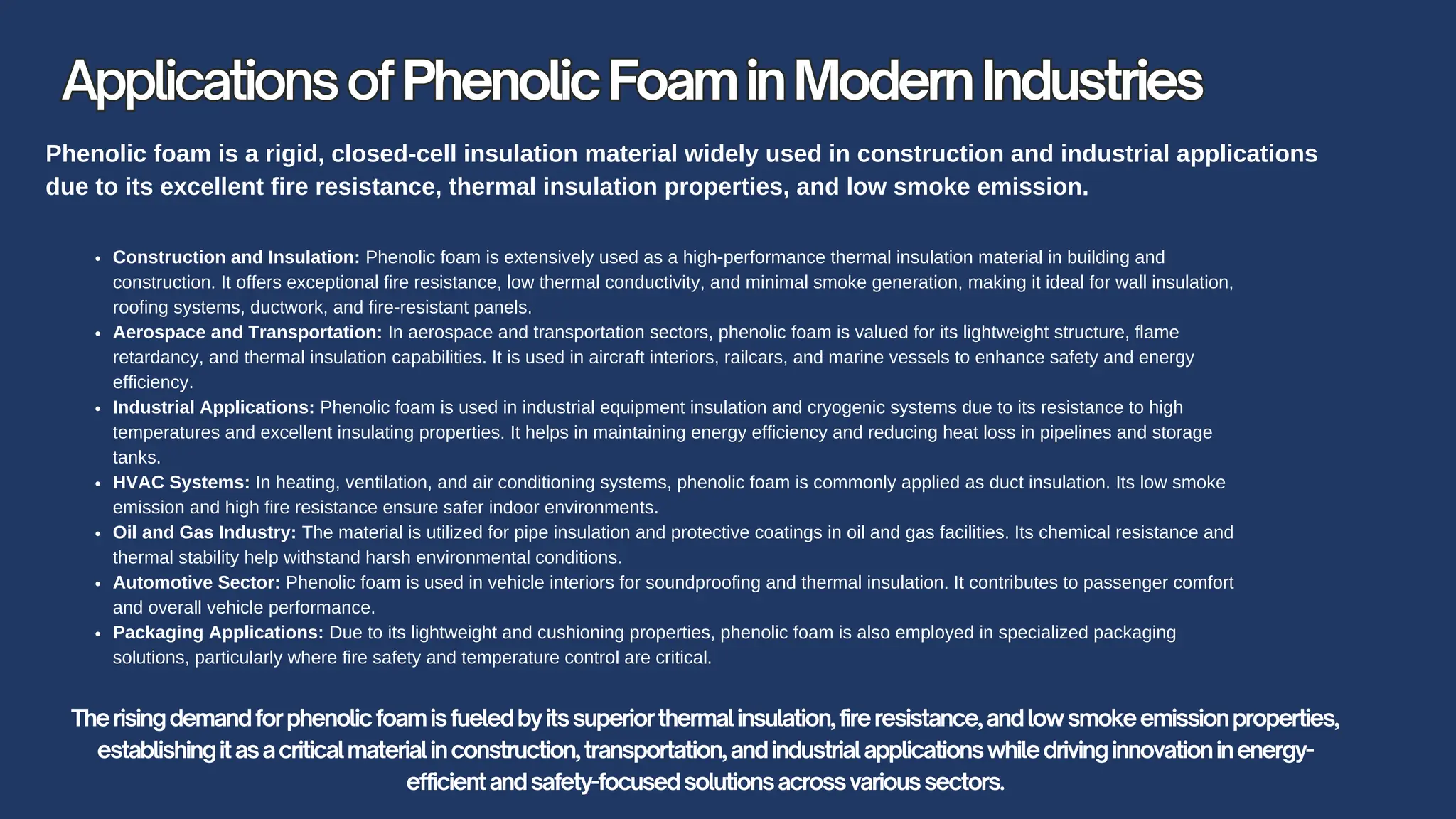 Phenolic Foam Manufacturing Plant Project Report | PDF