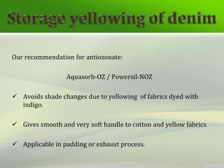 Phenolic yellowing of textiles | PPTX