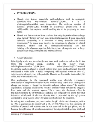 Phenol & it's Compounds | DOCX