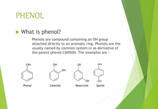 Phenol resonance and assay | PPTX