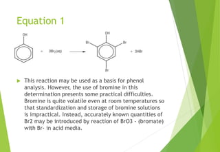 Phenol resonance and assay | PPTX
