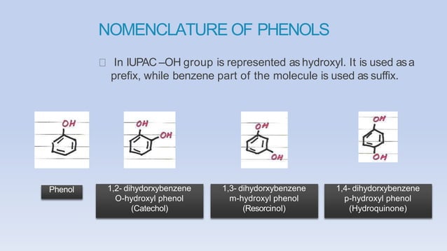 Phenols | PPTX | Chemistry | Science