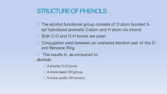 Phenols | PPTX | Chemistry | Science