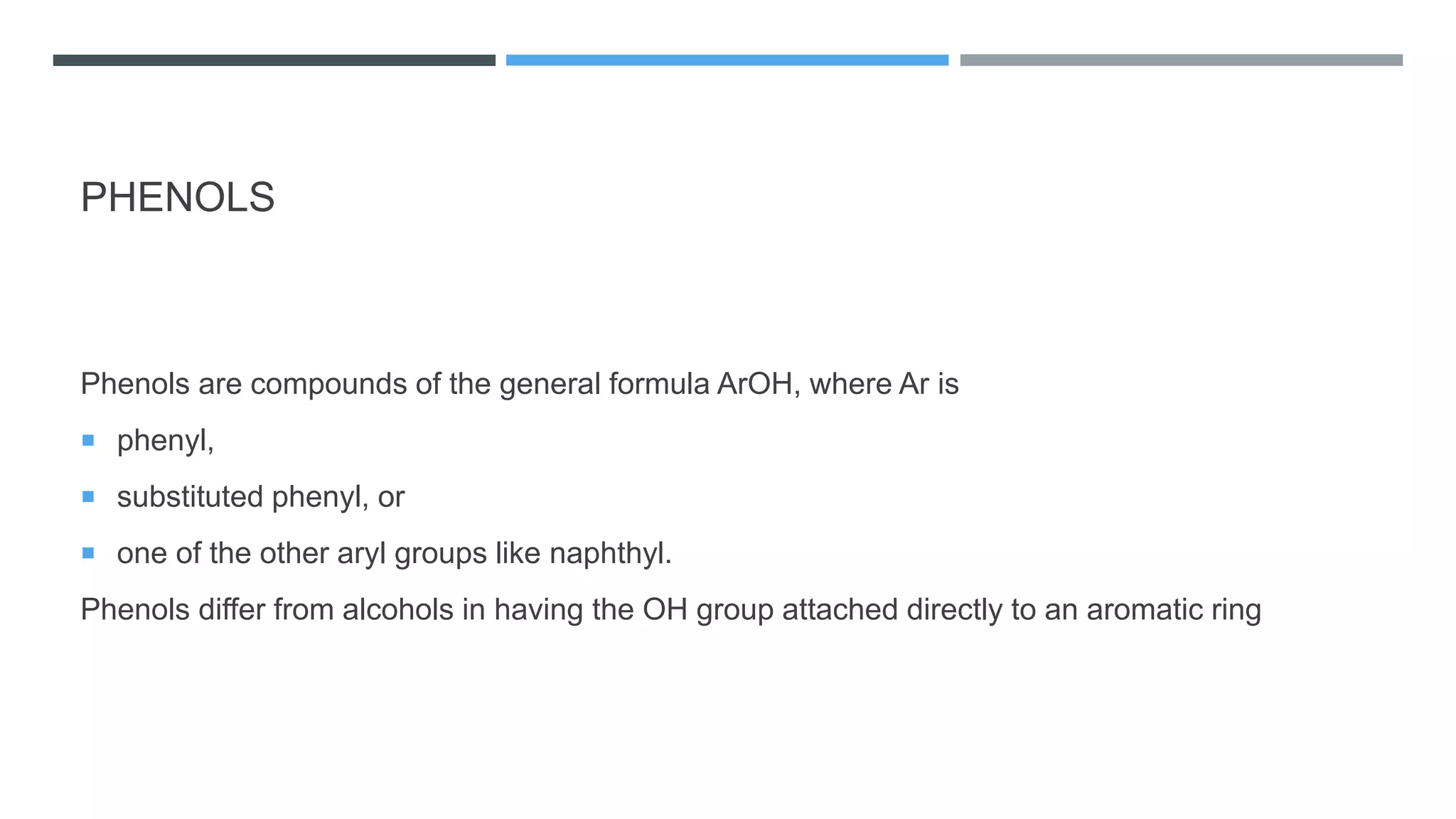 Phenols -Acidity, Synthesis & Reactions | PPTX