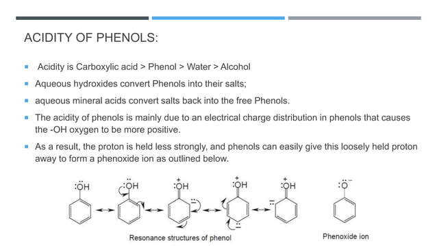 Phenols -Acidity, Synthesis & Reactions | PPTX | Chemistry | Science