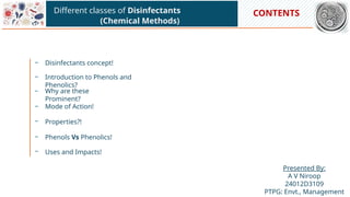 Phenols Phenolics power point presentation of micro biology | PPT