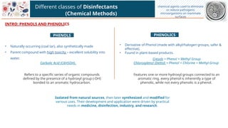 Phenols Phenolics power point presentation of micro biology | PPT