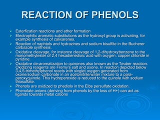 P H E N O L S Report | PPT