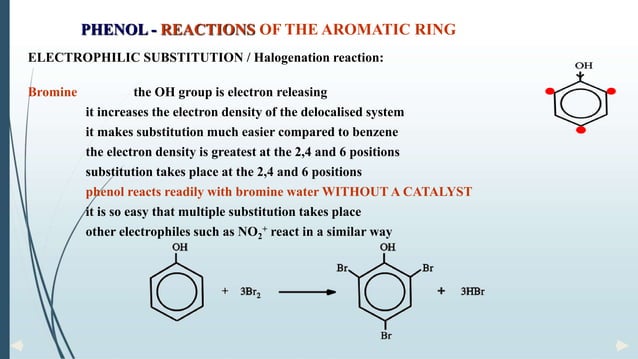 Phenols: methods of preparation, chemical reaction | PPTX