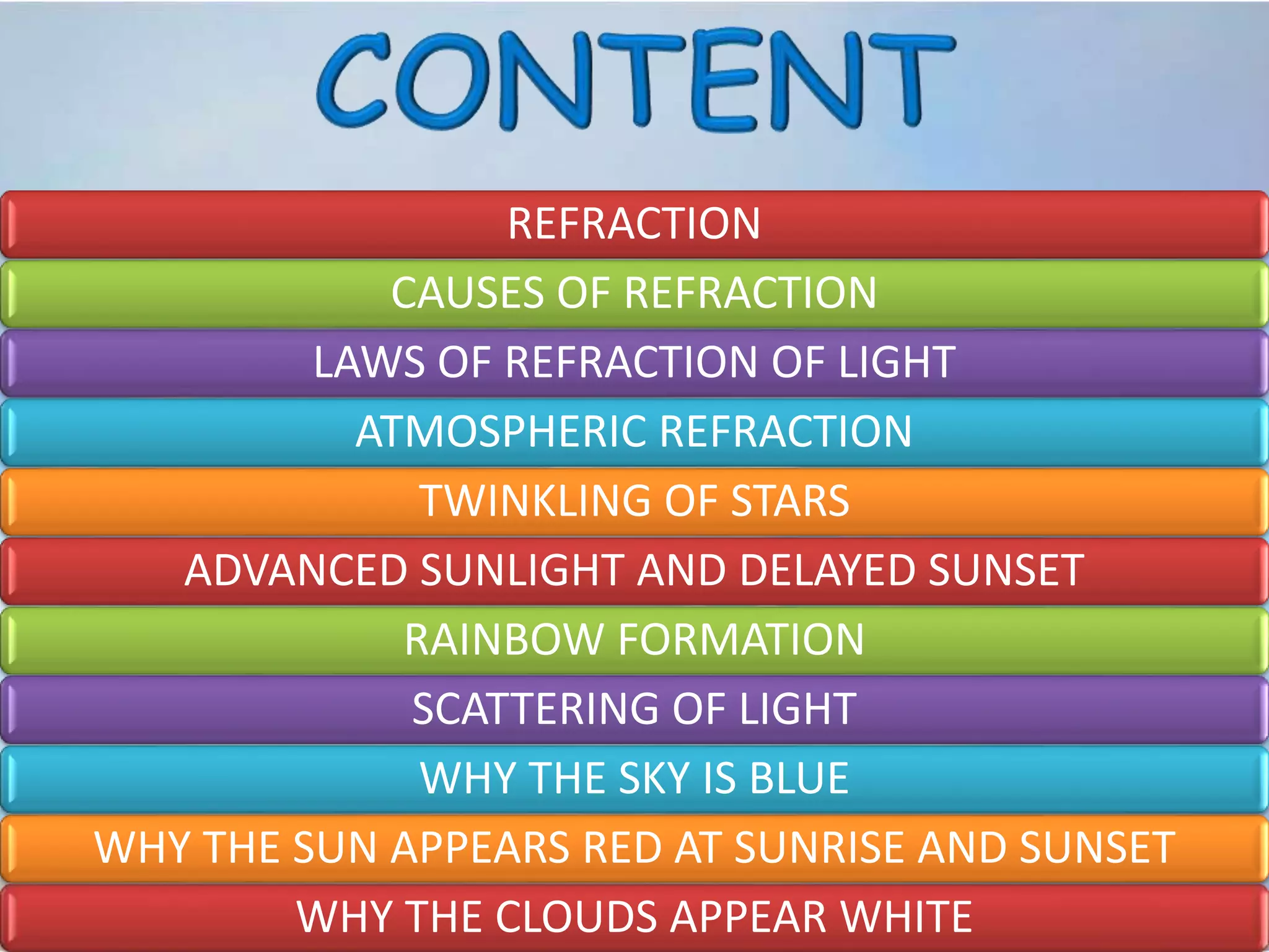 Phenomena of atmospheric refraction | PPTX