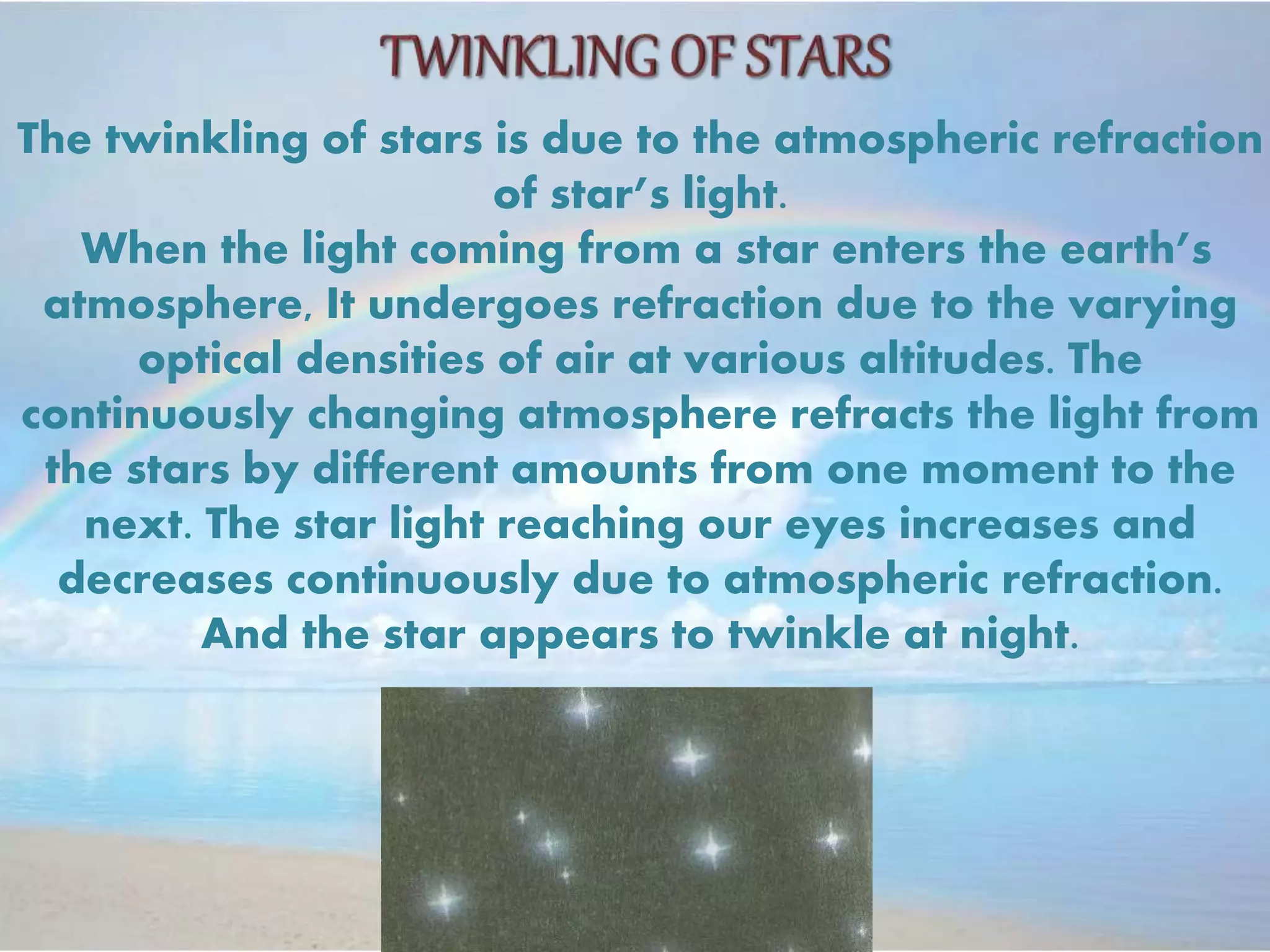 Phenomena of atmospheric refraction | PPTX