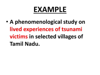 PHENOMENOLOGICAL RESEARCH | PPTX