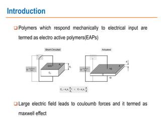 Phenomenologicalmodelingofviscouselectrostrictivepolymers | PPTX