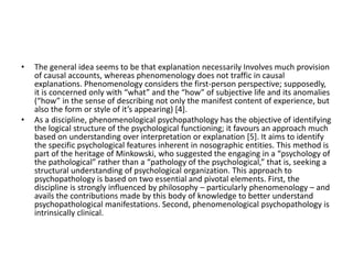 Phenomenological psychopathy | PPTX | Mental Health | Diseases and ...