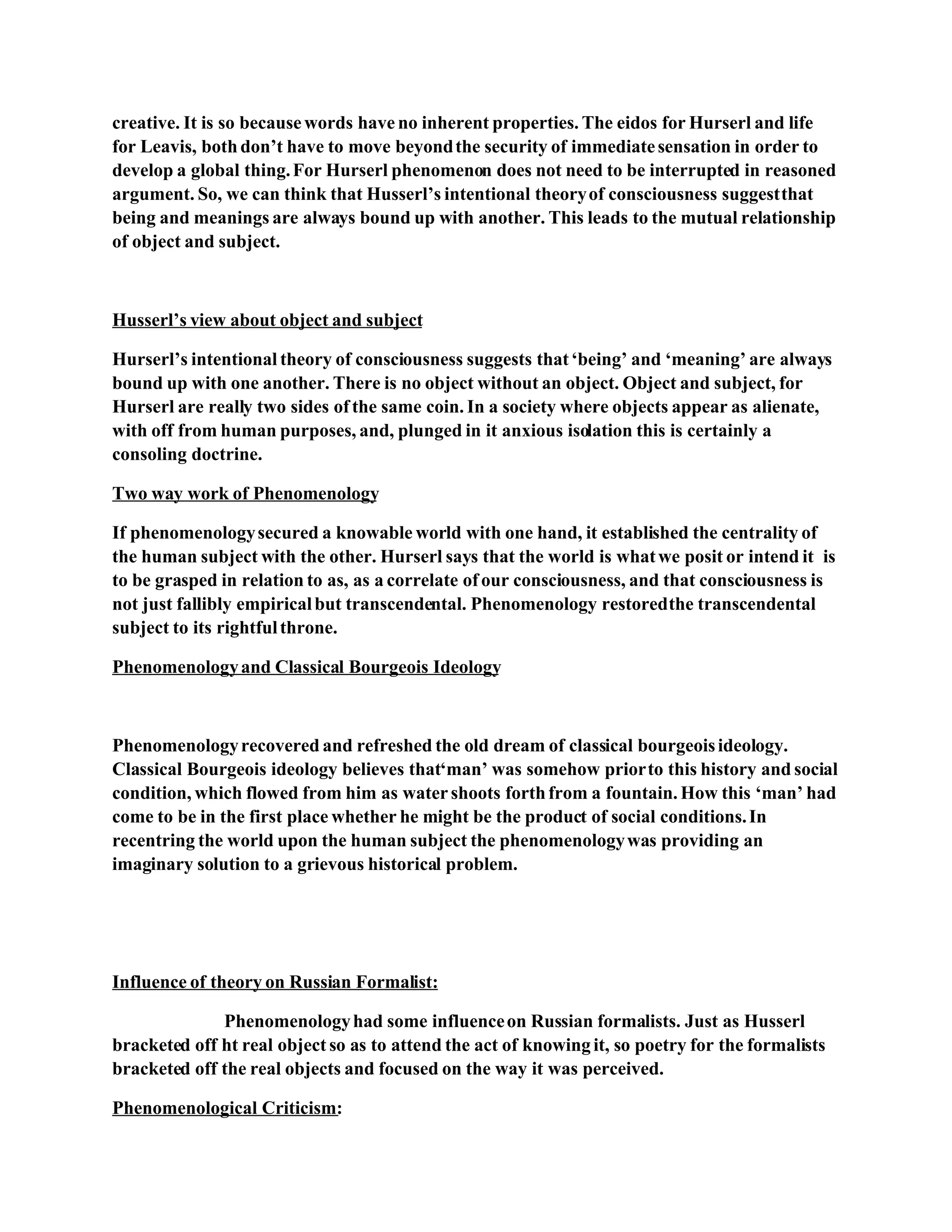 Phenomenology | DOC