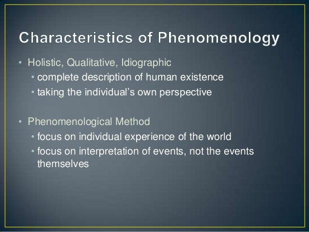 Types Of Phenomenology Types Of Phenomenology