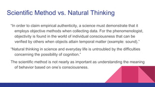 Phenomenology | PPT