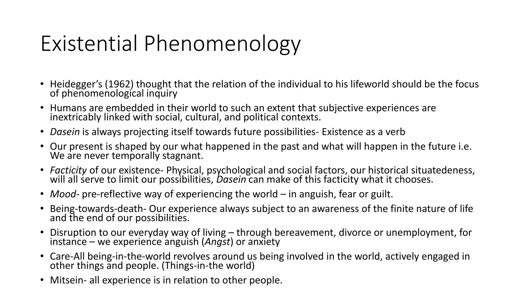 PHENOMENOLOGY and Interpretive phenomenological analysis | PPTX