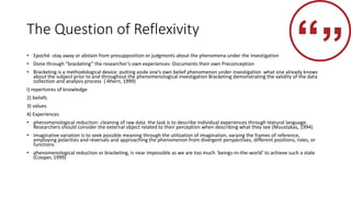 PHENOMENOLOGY and Interpretive phenomenological analysis | PPTX