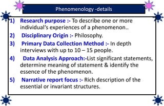 Phenomenological Research | PPTX