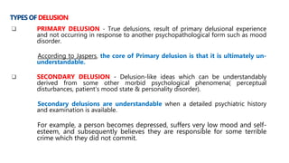 PHENOMENOLOGY OF DELUSION | PPTX