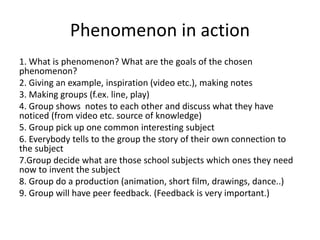 Phenomenon based learning | PPTX