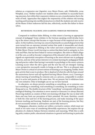 Phenomenon-Based Teaching and Learning through the Pedagogical Lenses ...
