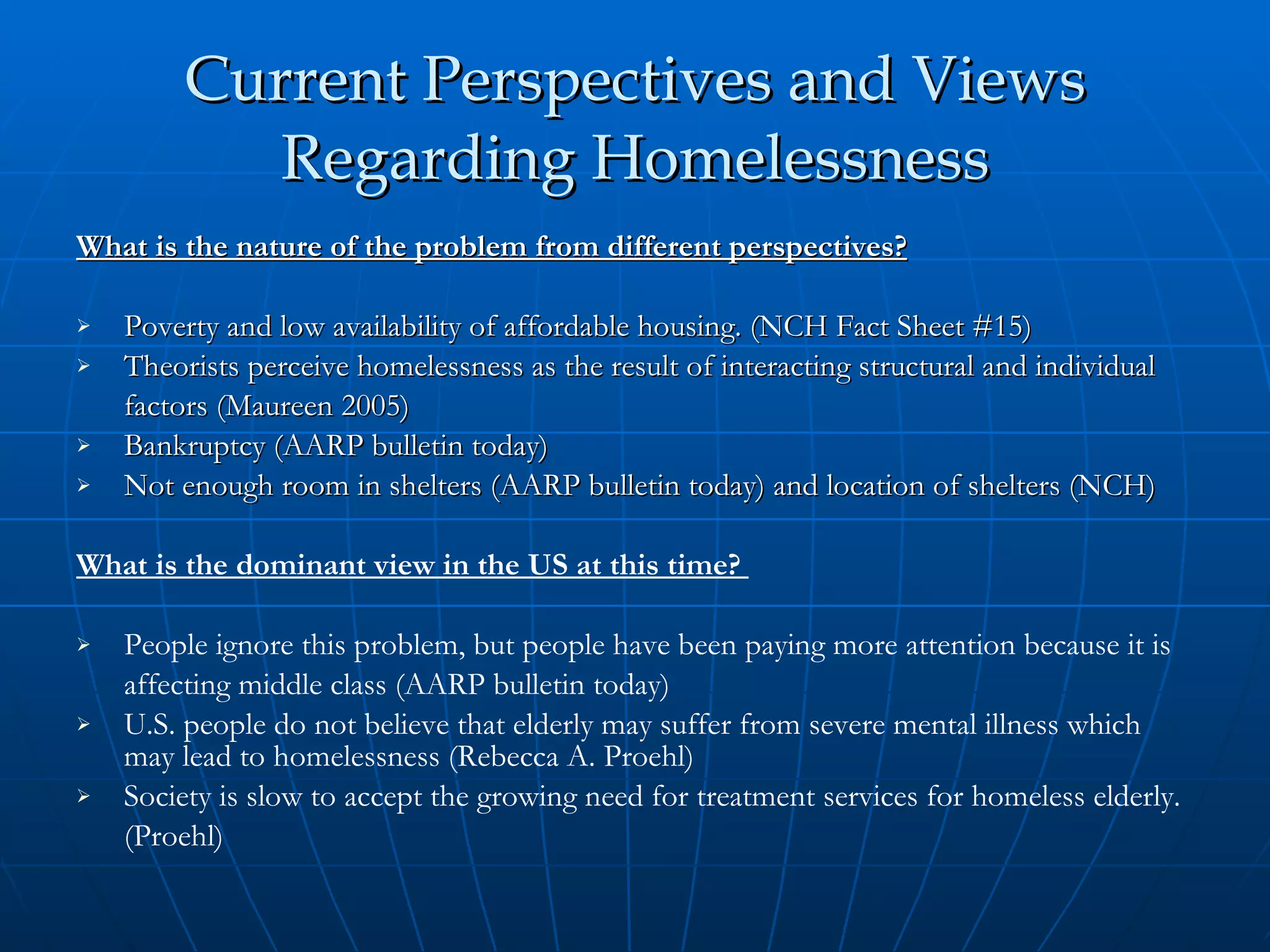 Phenomenon Of Elderly Homelessness (Latest Ed.) | PPT | Substance Abuse ...