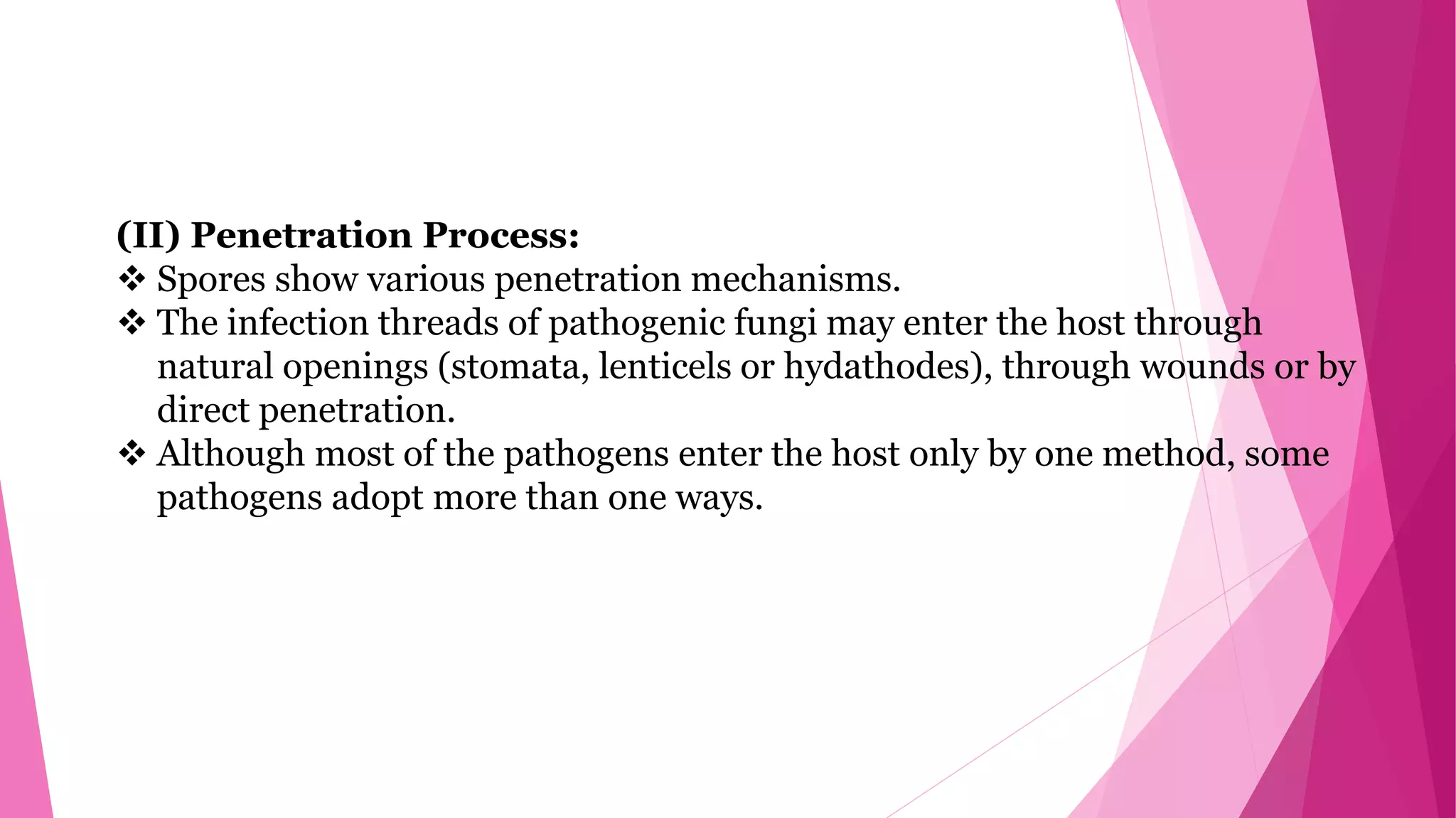 Phenomenon and factors of infection in plants | PPTX