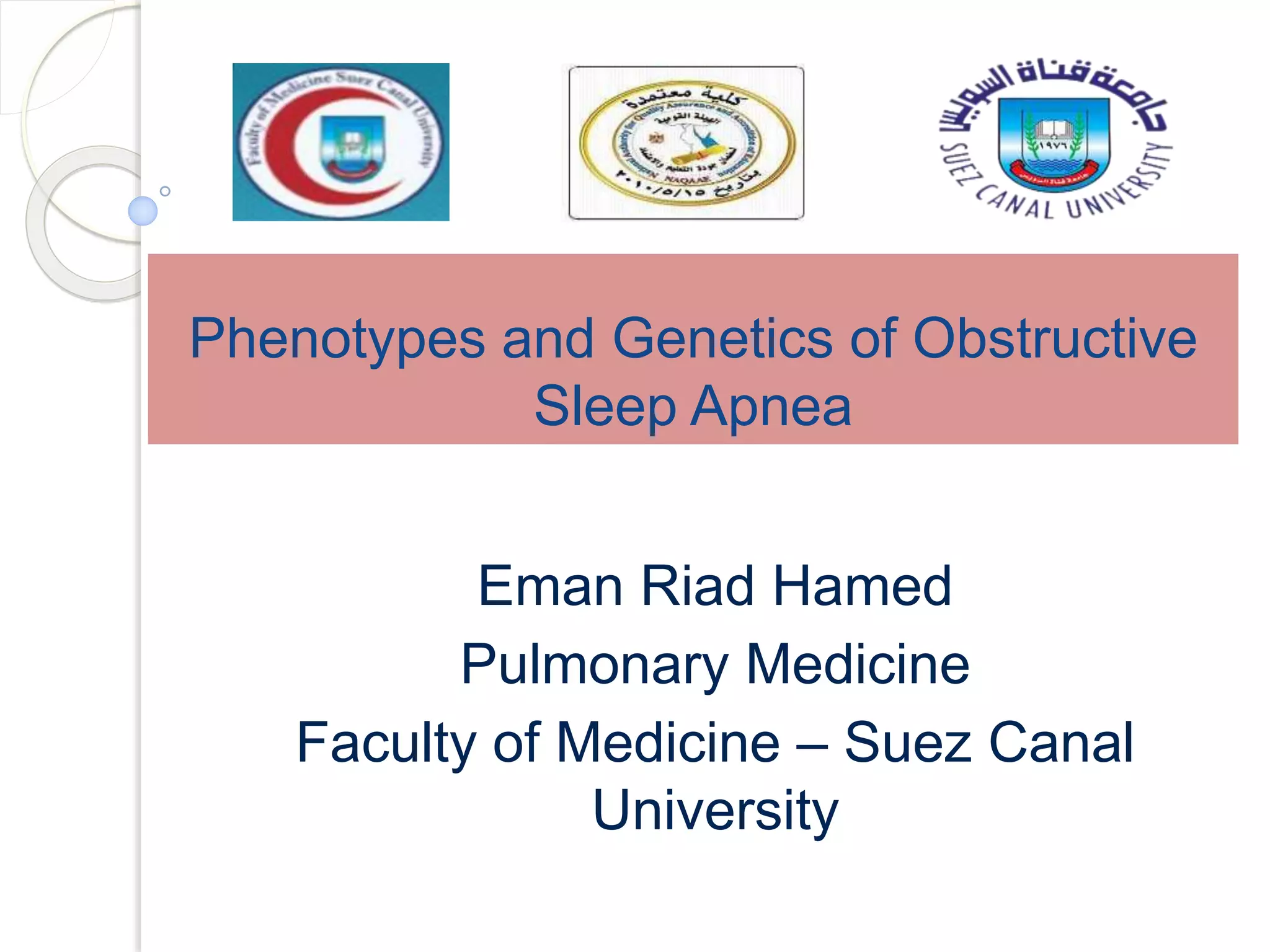 Phenotypes of OSA | PPTX